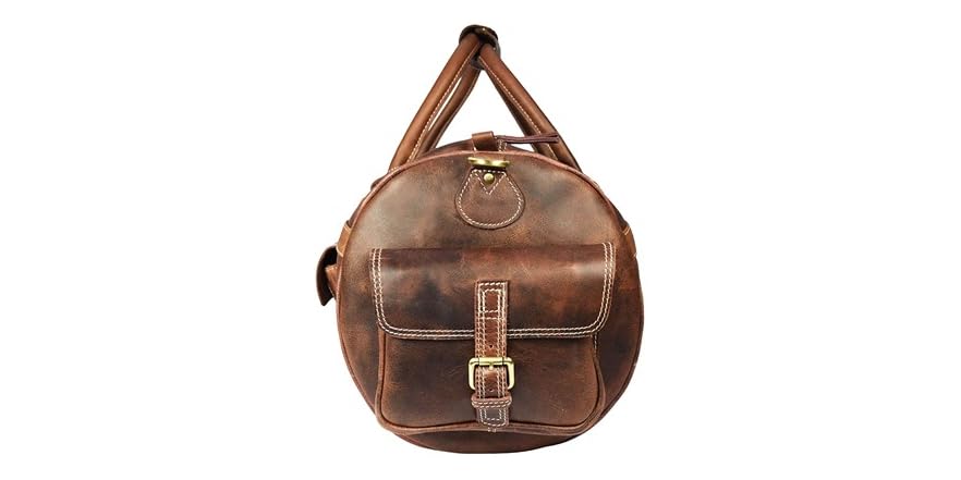 Aaron Leather Travel Duffel Bag