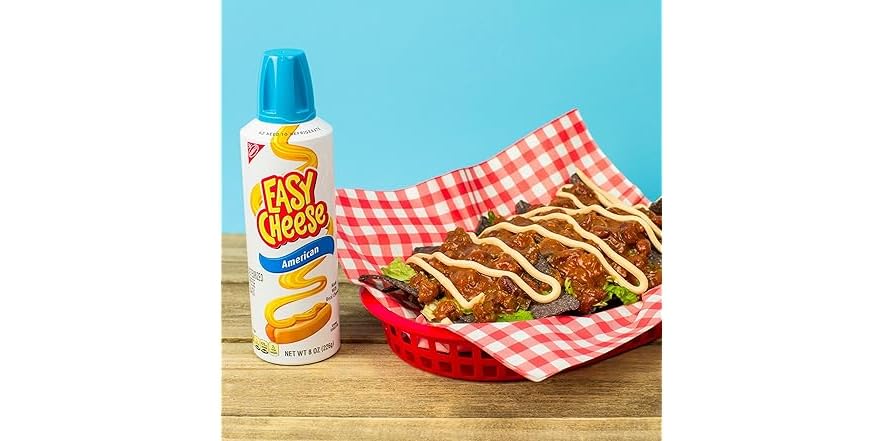 Easy Cheese American Cheese Snack, 8 oz