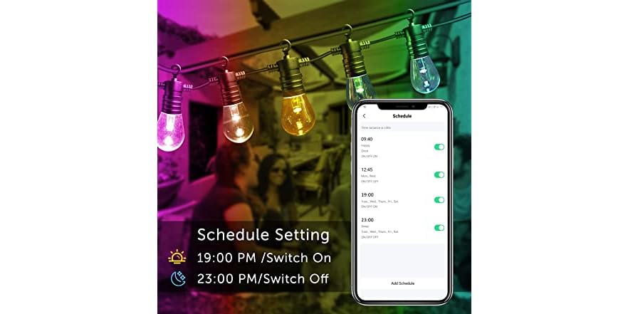 eco4life Smart Patio Lights String