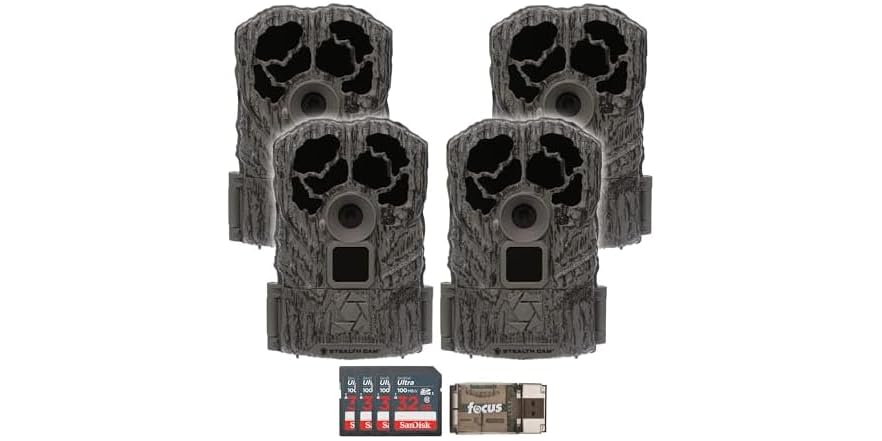 Stealth Cam Browtine 16MP Trail Camera (4 pk)