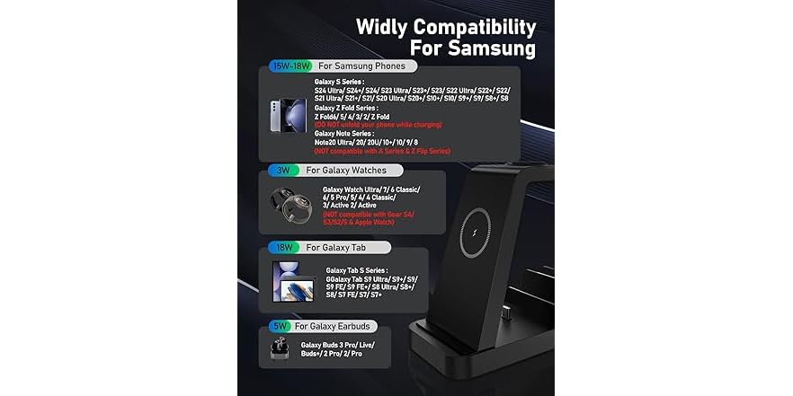 WHJ 5 in 1 Wireless Charger