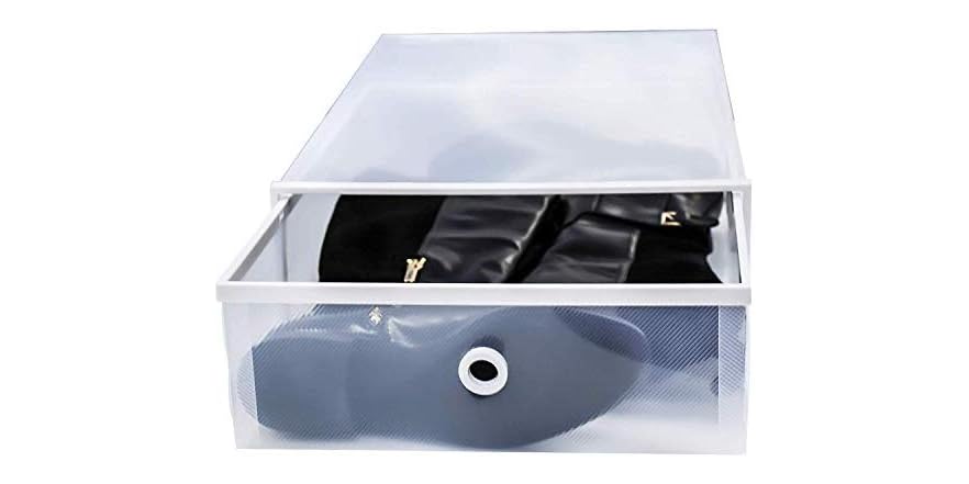 FIXSMITH Transparent Boot Storage Boxes