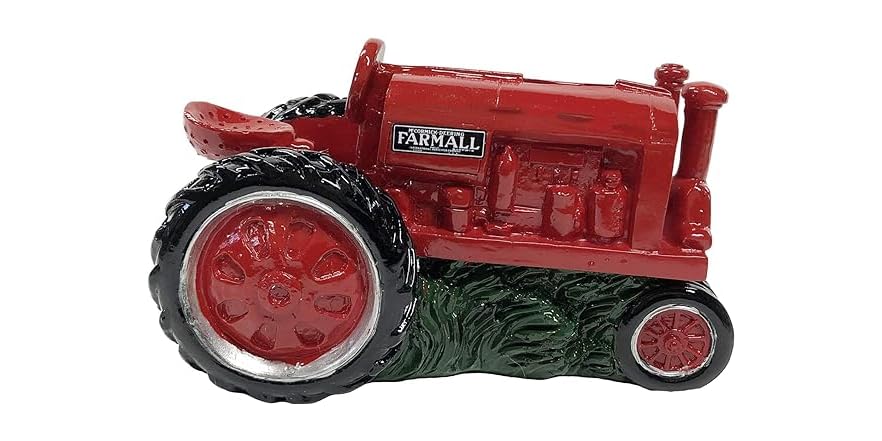 Farmall IH McCormick Resin Tractor Bank