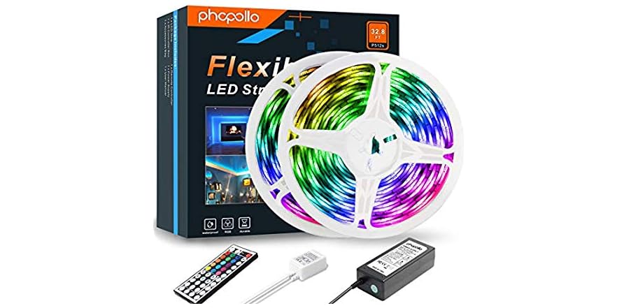 PHOPOLLO LED Strip Lights, 32.8ft