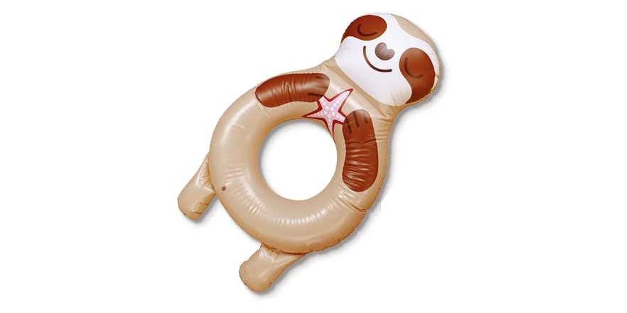Inftlatable Sloth Ring Pool Float