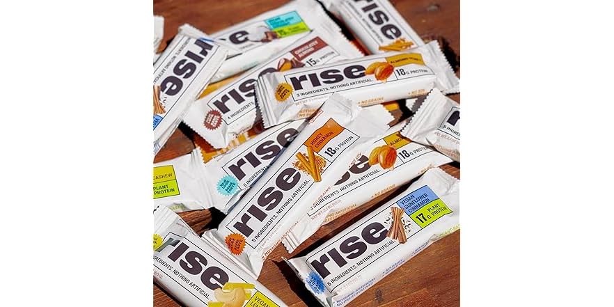 Rise Breakfast Whey Protein Bars Almond Honey 12pk