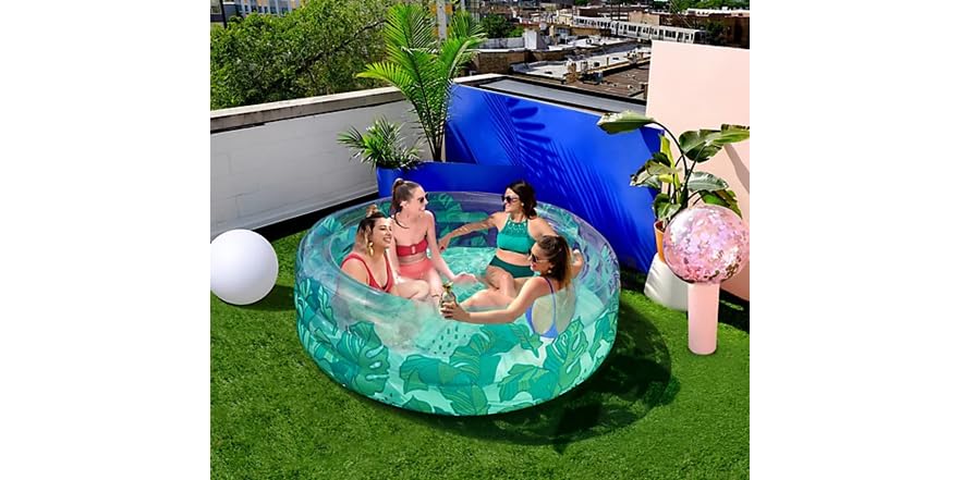 Tropi-Cool 7 Ft Inflatable Adult Pool