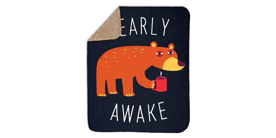 "Bearly Awake" Blanket