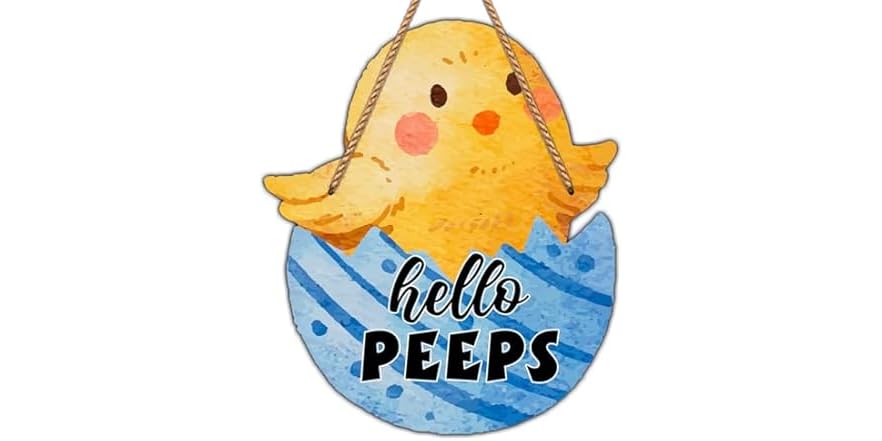 Easter Hello Peeps Door Decorations