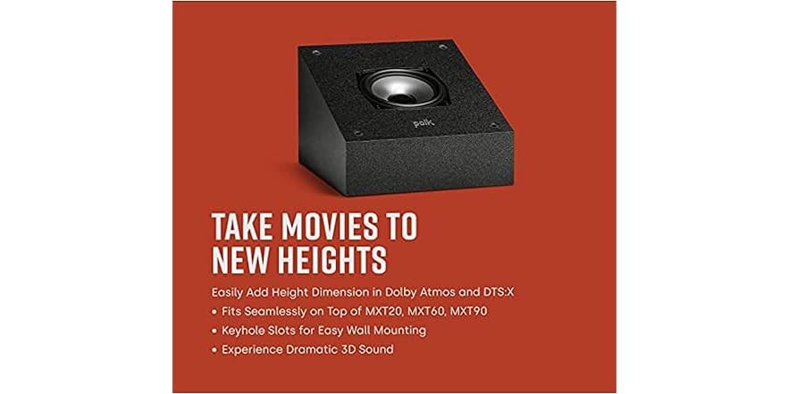 (NEW) Polk Monitor XT20 Bookshelf/Surround Speaker (Pair)