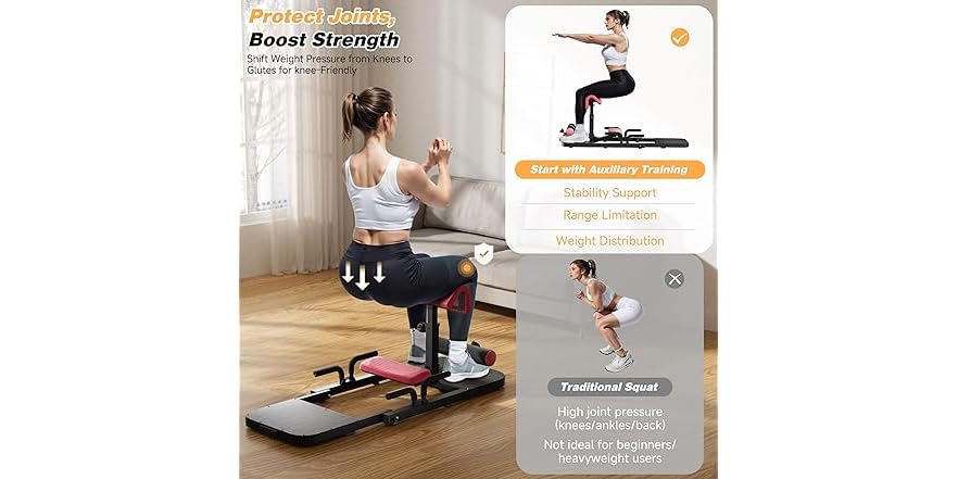 Hip Thrust & Squat Machine for Home