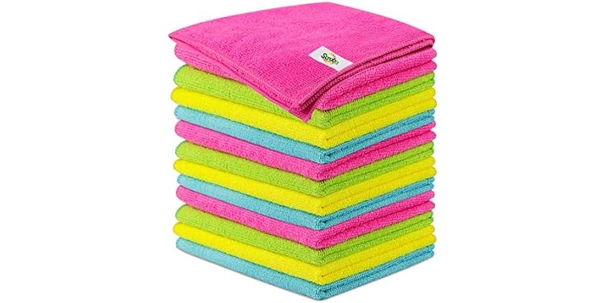 (12 Pack) SCRUBIT Microfiber Cleaning Cloth