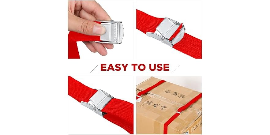 15 Pack Adjustable Lashing Straps