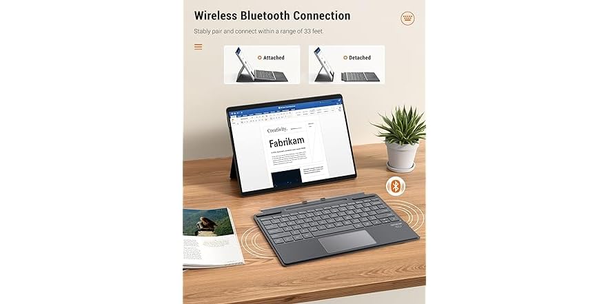 Bluetooth Keyboard for Microsoft Surface