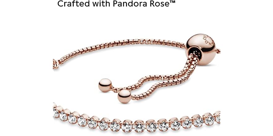 Pandora 580524CZ-2 25cm, 9.8 Inches Rose Sparkling Stra (Open Box)