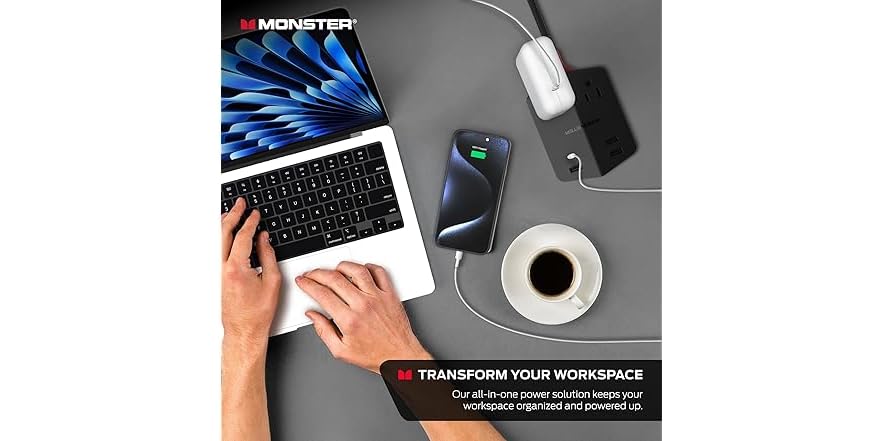 Monster Power Shield Magnetic Wall Outlet Extender