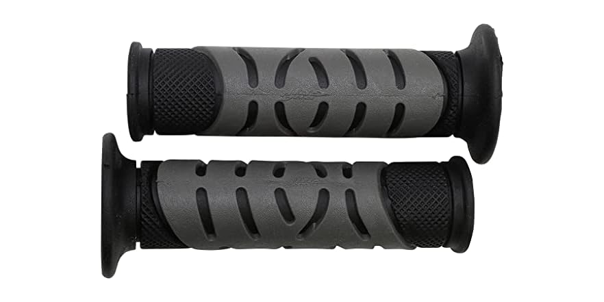 Pro Grip PG Open End Sportbike Grips, Black/Grey