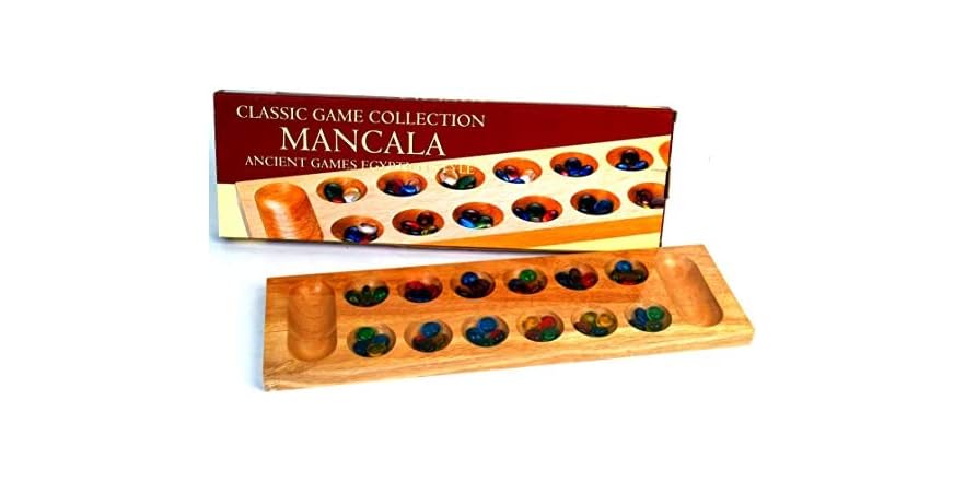 Mancala with Glass Beads