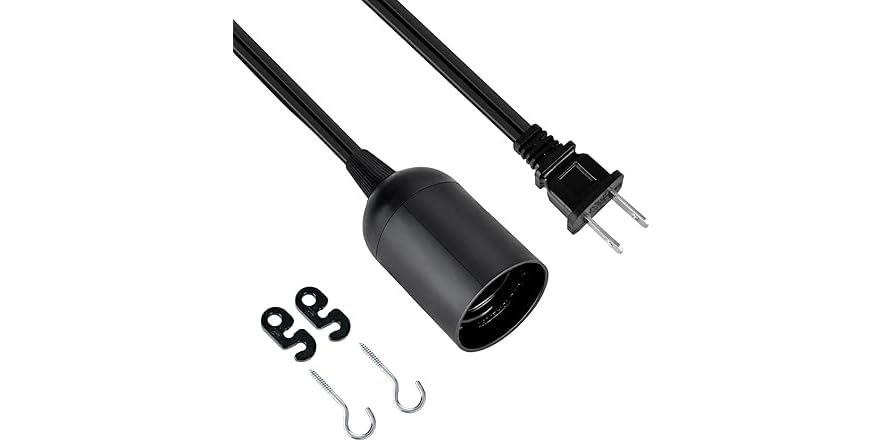 Simple Deluxe 15' Extension Cord with E26 Socket