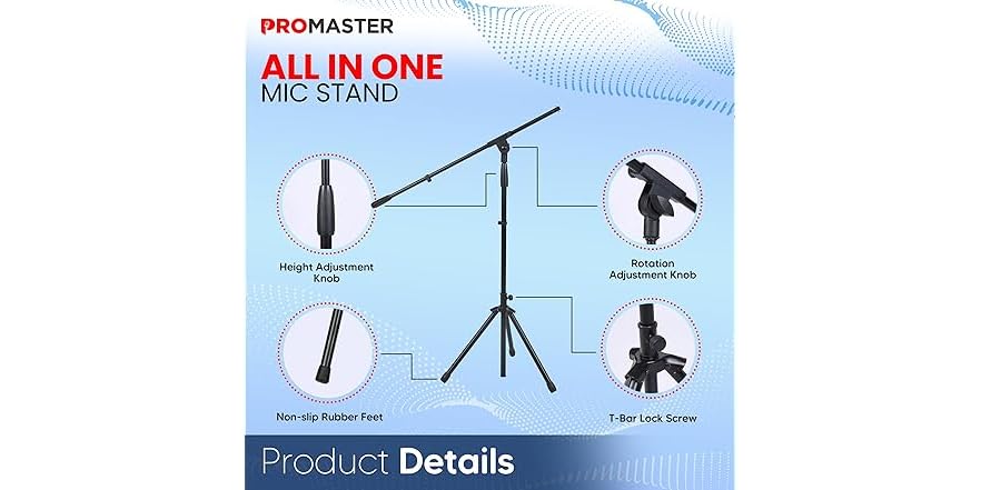 ProMaster Tripod Microphone Stand