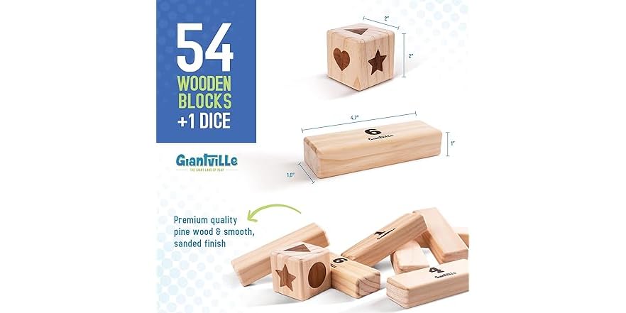 Giantville Large Tumbling Timber Toy