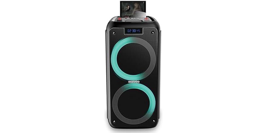 DAEWOO Portable 8" Double Woofer Party Speaker (DEPS1413)