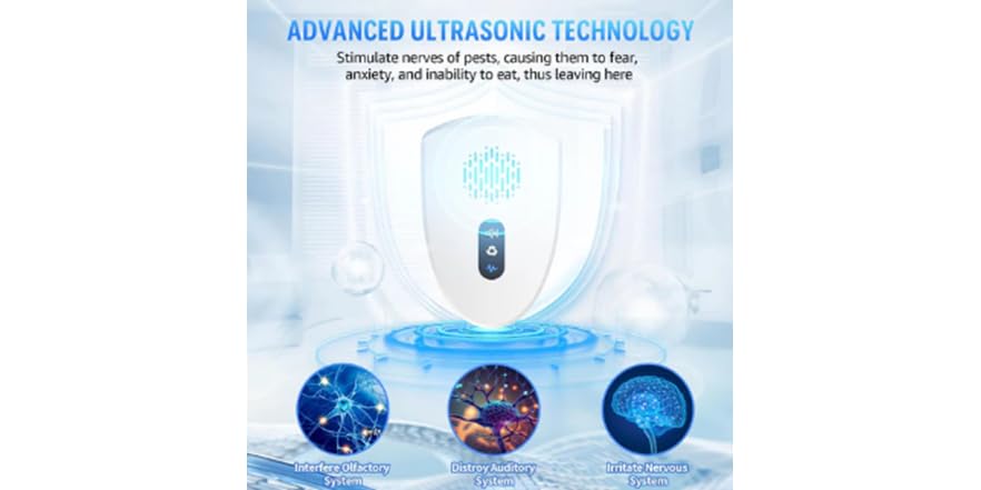 6 Pack Ultrasonic Pest Control Repeller