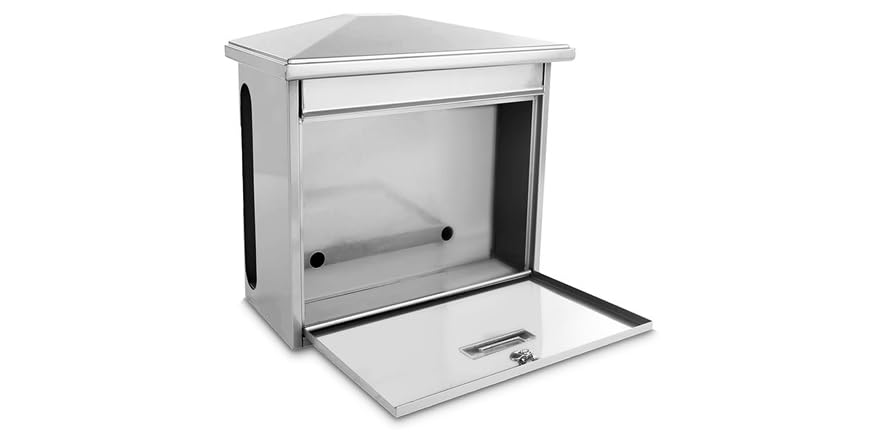 Indoor/Outdoor Wall Mount Locking Mailbox