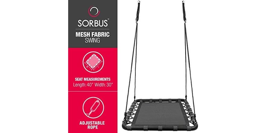 Sorbus Large Rectangular Platform Swing