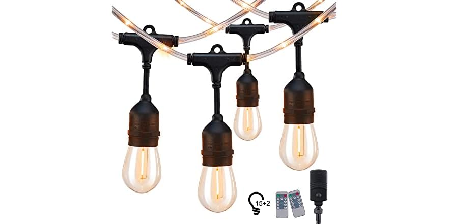Brightown 48ft Outdoor String Lights