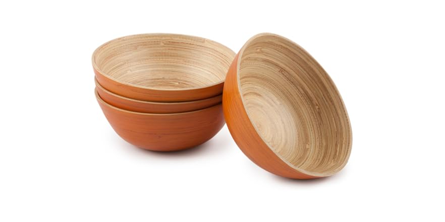 4 Modern Round Bowl Set