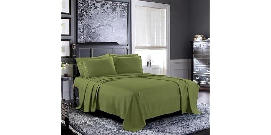 Pure Bedding Bed Sheets Brushed Microfiber