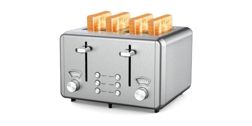 whall W056 Toaster Stainless Steel Toaster (Open Box)