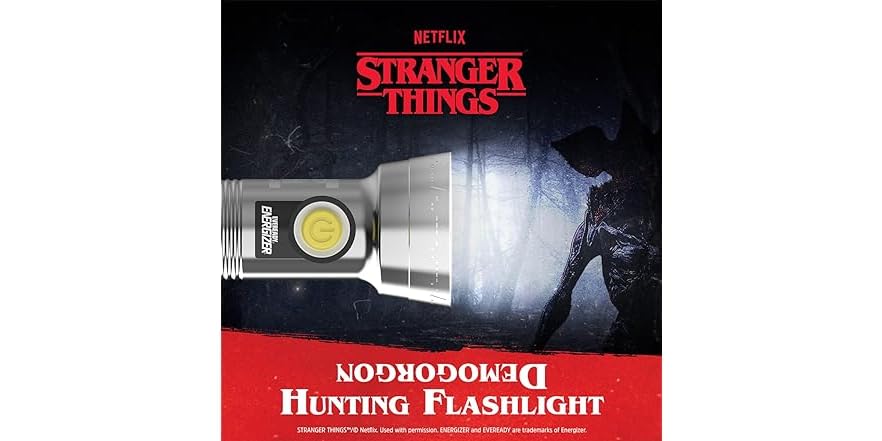 Energizer Stranger Things Demogorgon Hunting LED Flashlight (w/batteries)