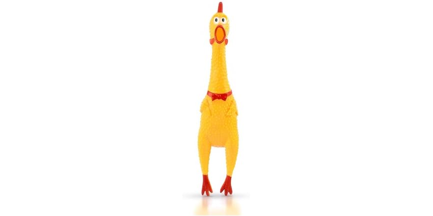Hilarious Rubber Screaming Chicken Toy