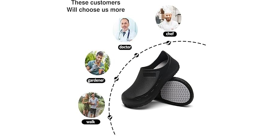 Men's Waterproof Safety Clogs