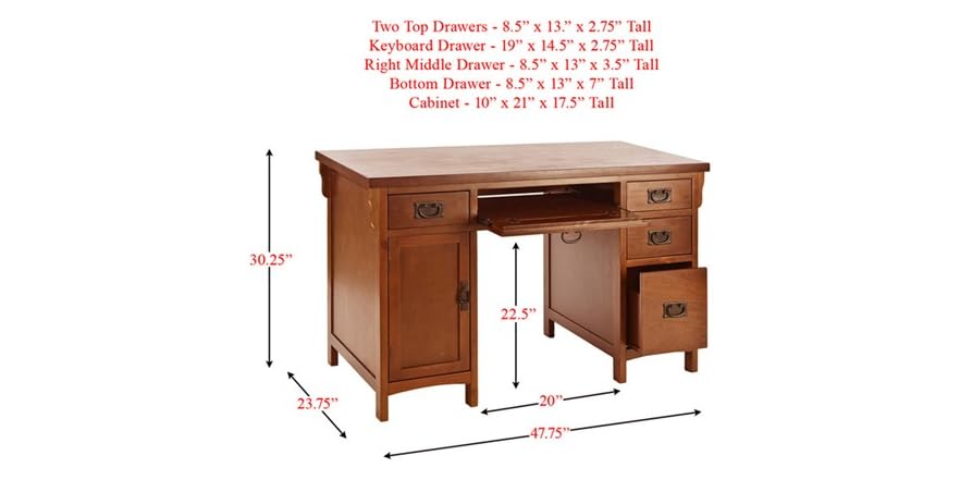 Mission Computer Desk (2 Colors)