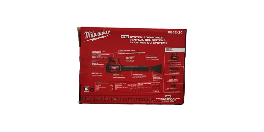 Milwaukee 0852-20 M12 Compact Spot Blower