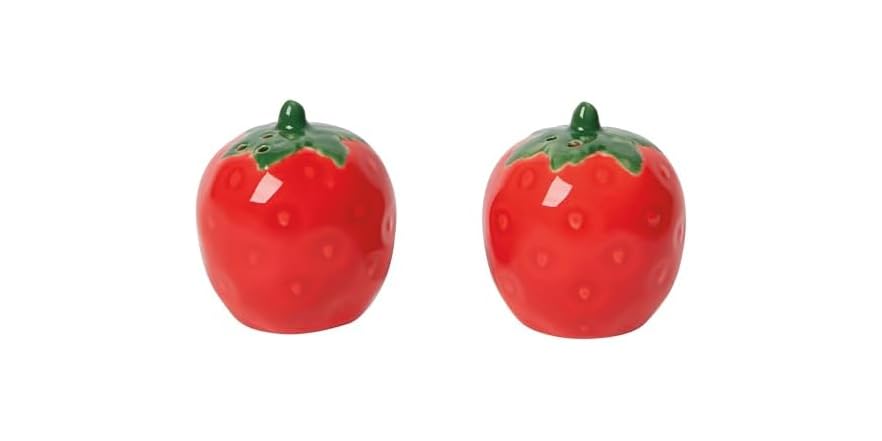 Jubilee Berry Sweet Salt and Pepper Stoneware Shakers