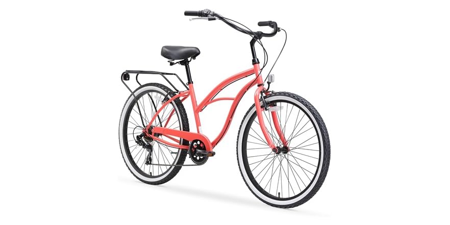 sixthreezero Around The Block Women's Beach Cruiser Bike 7S, 26"