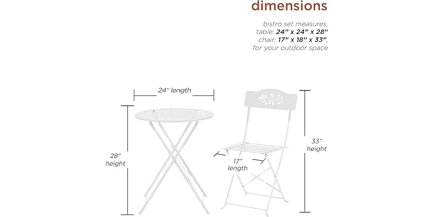 Alpine Corporation Alpine Bistro Set
