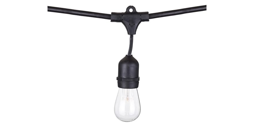 Vintage 48-Ft Outdoor Commercial String Lights