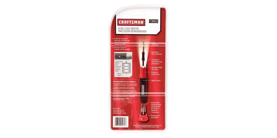 Craftsman 8-in-1 LED Lighted Screwdriver Set