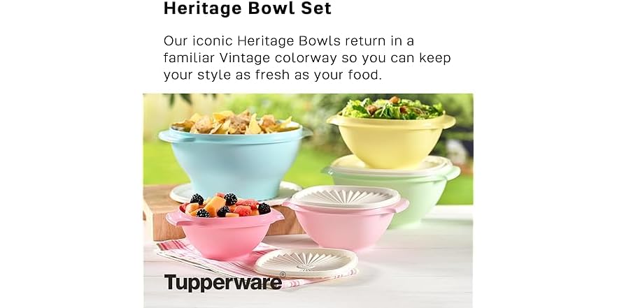 Tupperware Food Storage Container Set