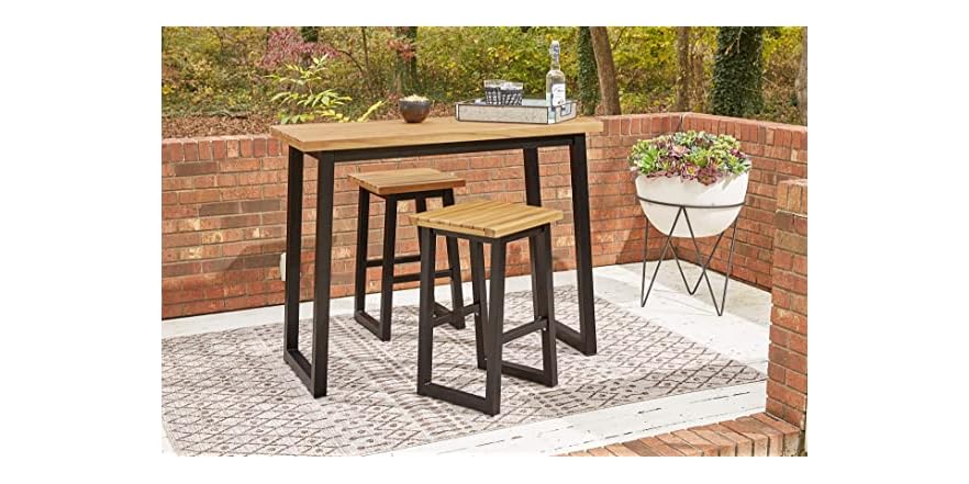Signature Design Patio Counter Table Set