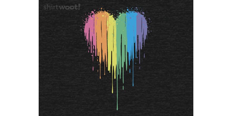 Rainbow Drip Heart