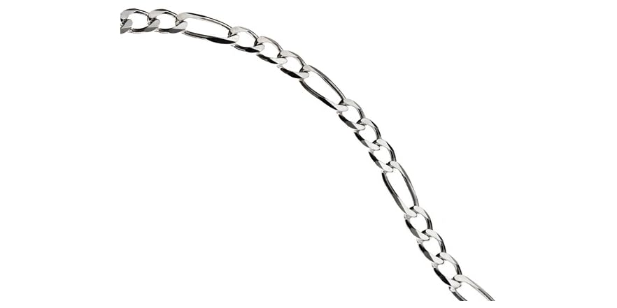 Sterling Silver Figaro Chain - 5 Sizes