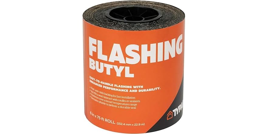 Typar Butyl Flashing Tape - 6" x 75'