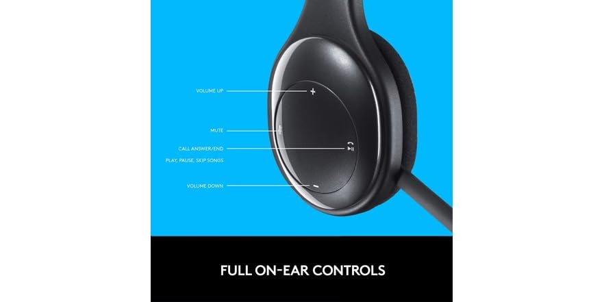 Logitech Foldable Bluetooth v2.1 Wireless Headset