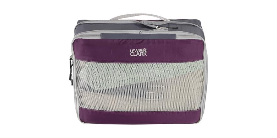 Lewis N Clark Expandable Packing Cube-Plum